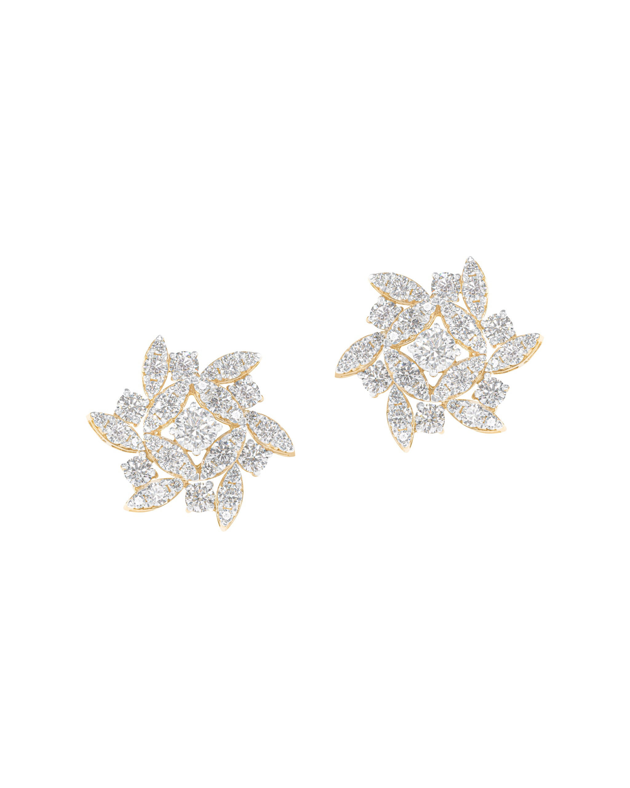 Pinwheel Diamond Earrings